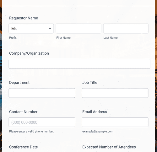 Conference Room Request Form Template | Jotform