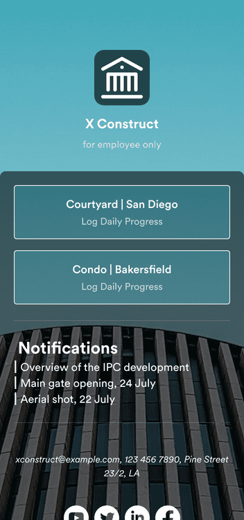 Construction Daily Log App Template Jotform