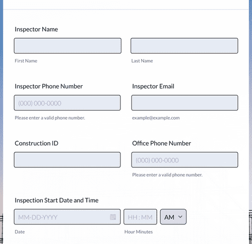 Construction Inspection Form Template | Jotform