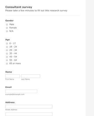 Consultant survey Form Template | Jotform