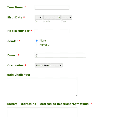 Health and Wellbeing Consultation Form Template | Jotform
