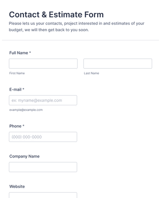 Web Design Service Request Form Template | Jotform