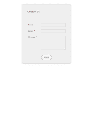 Contact Form - Light Grey Theme Form Template | Jotform