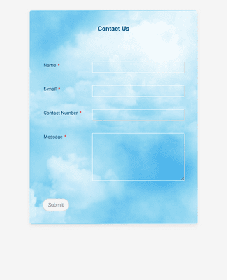 Blue Sky Contact Form Template | Jotform