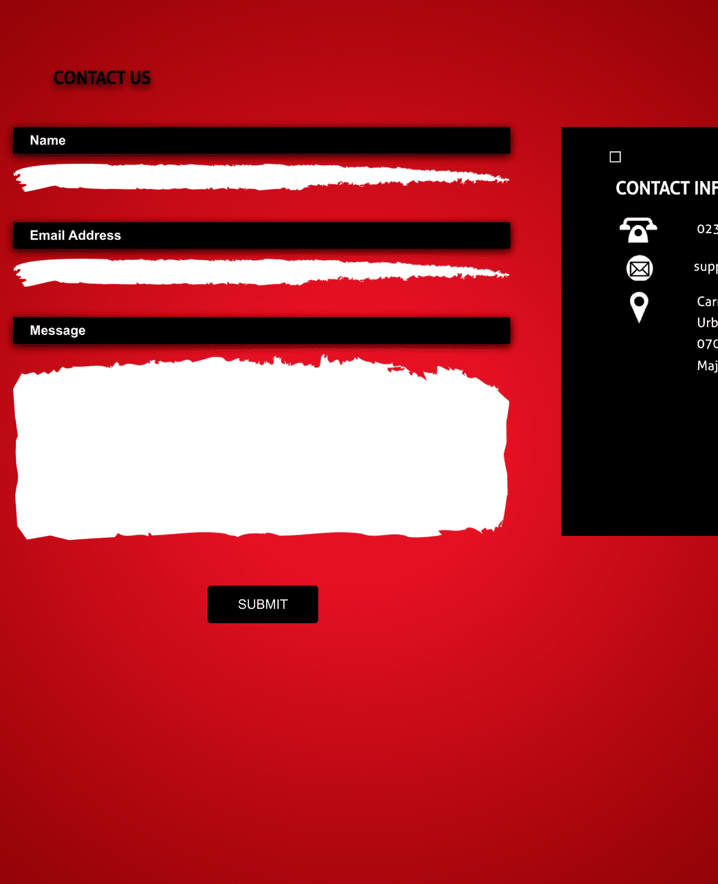 Contact Page - Styled Textbox and Responsive Form Template | Jotform