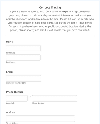 Workplace Contact Quarantine Letter Form Template | Jotform