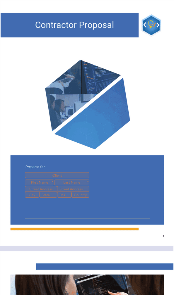 Contractor Proposal Template - Sign Templates | Jotform
