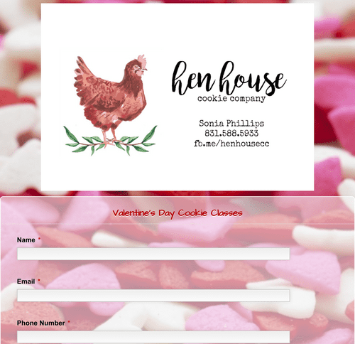 Cookie Class Template Form Template | Jotform