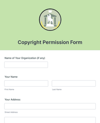 Copyright Permission Form Template | Jotform