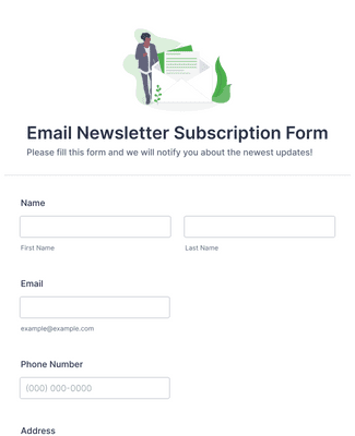 Coronavirus Newsletter Subscription Form Template | Jotform