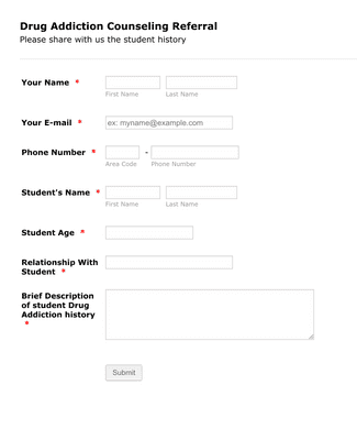 Counseling Referral Form Template | JotForm