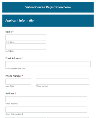 Course Registration with Payment Form Template | Jotform