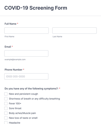 COVID-19 Exposure Agreement Form Template | Jotform
