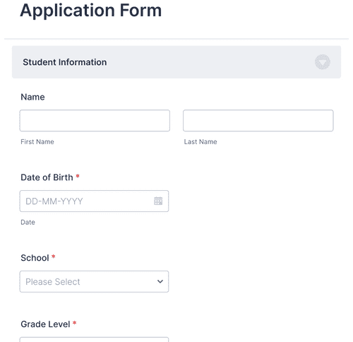 COVID-19 Relief Scholarship Application Form Template | Jotform