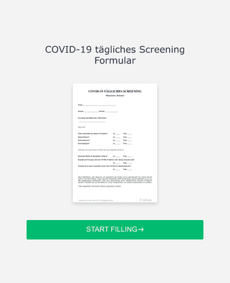 COVID-19 tägliches Screening Formular Formularvorlage | Jotform