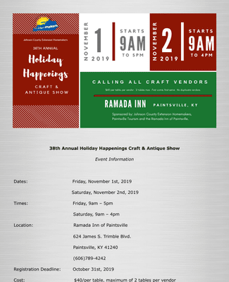 Craft Fair Vendor Registration Form Template | Jotform