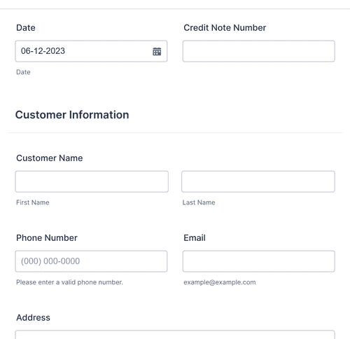 Credit Memo Request Form Template | Jotform