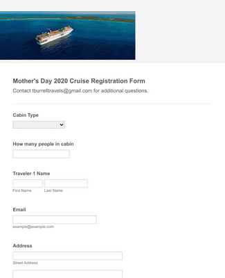 Cruise Template Form Template | Jotform