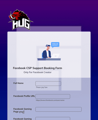 CSP Support Form Template | Jotform