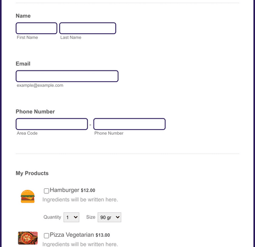 Curbside Pickup Order Form Template | Jotform