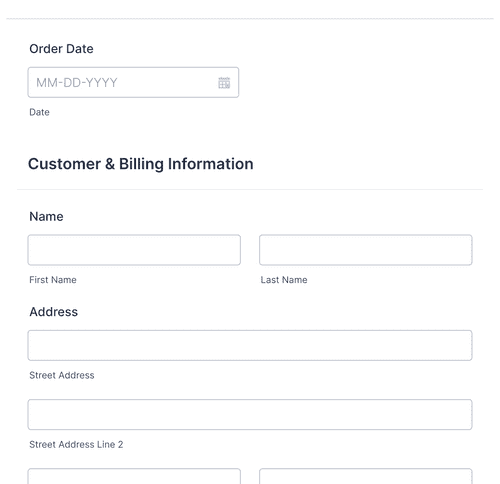 Custom Apparel Order Form Template | Jotform