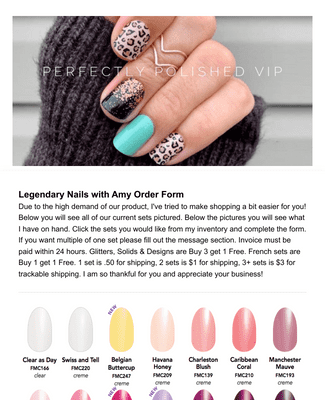 Custom Nail Order Form Template | Jotform
