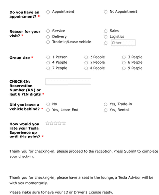Customer Check-in Form Template | Jotform