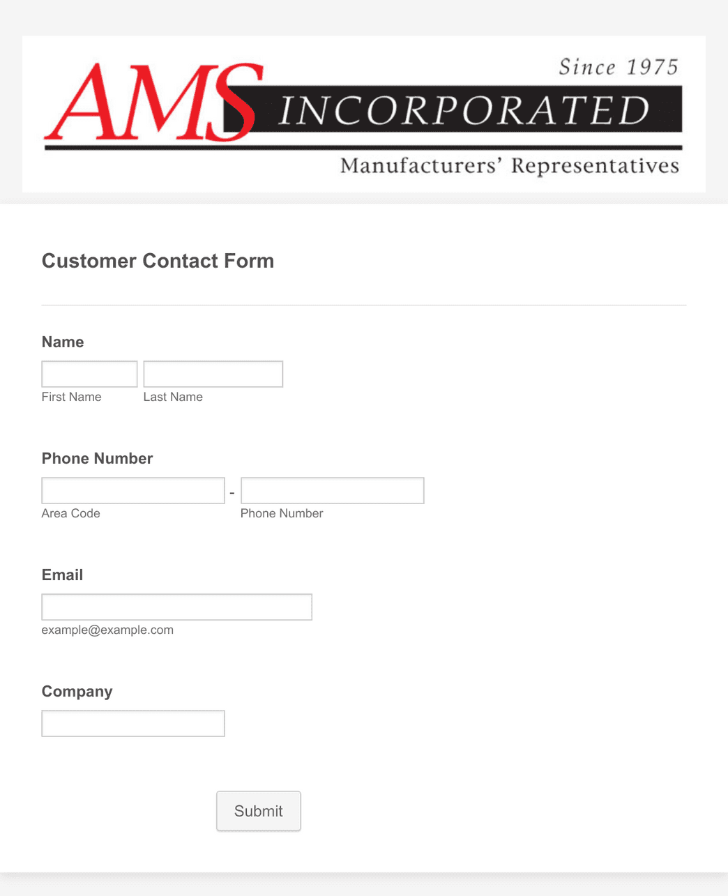 Customer Contact Form Template | Jotform