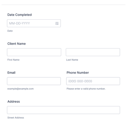 Customer Information Form Template | Jotform