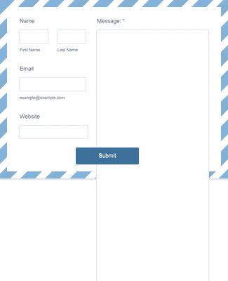 Fancy Envelope Contact Form Template | Jotform