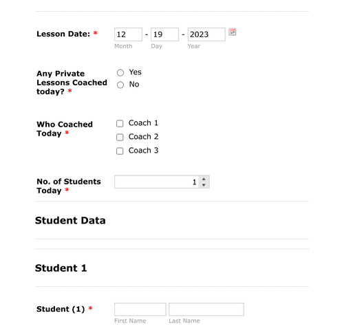 Daily Coaching Sheet Form Template | Jotform