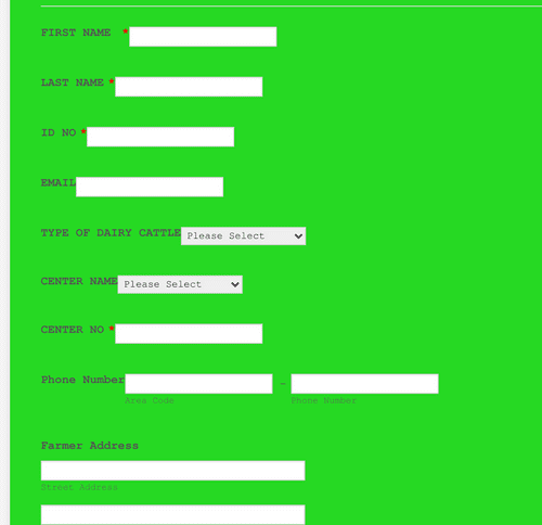 Daily farmers registration Form Template | Jotform