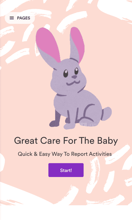 Daily Nanny Tracking App Template | Jotform
