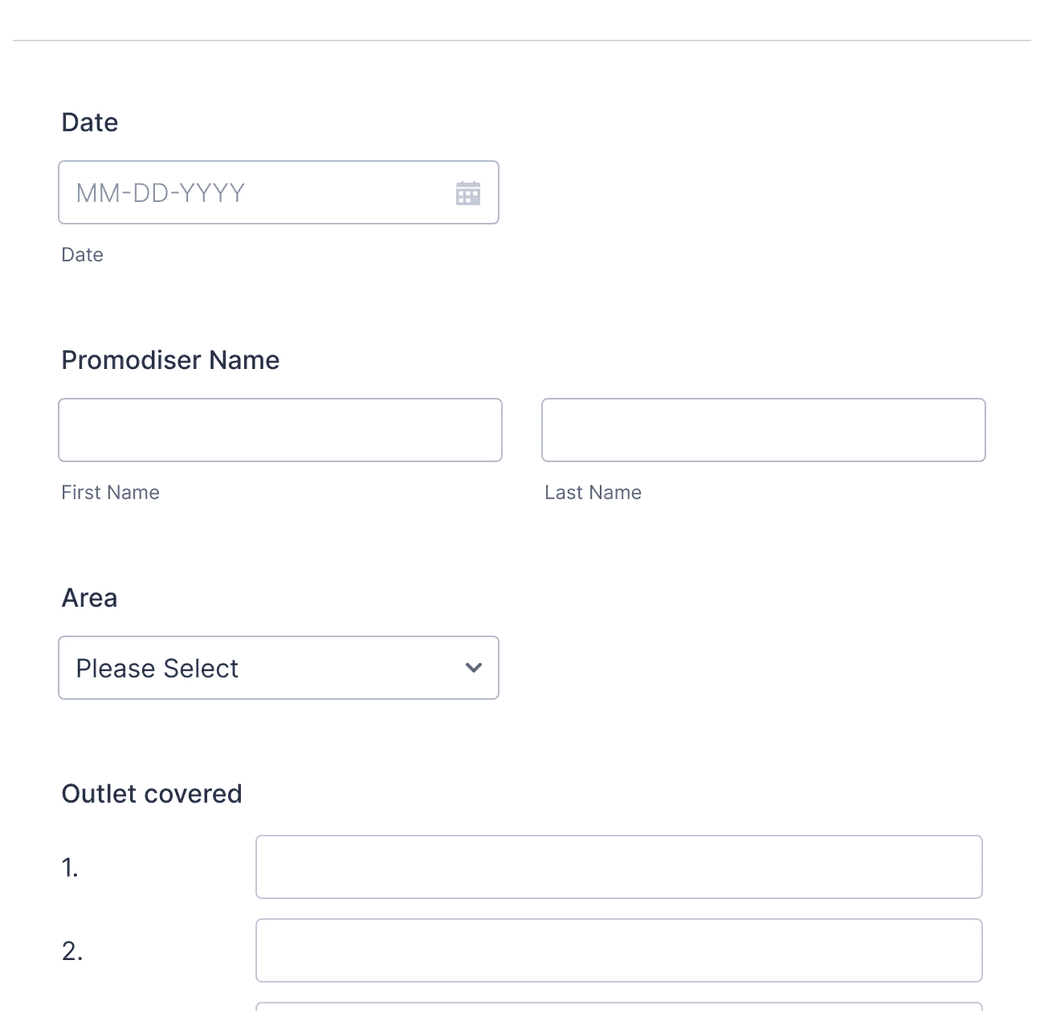 DAILY PERFORMANCE REPORT Form Template | Jotform