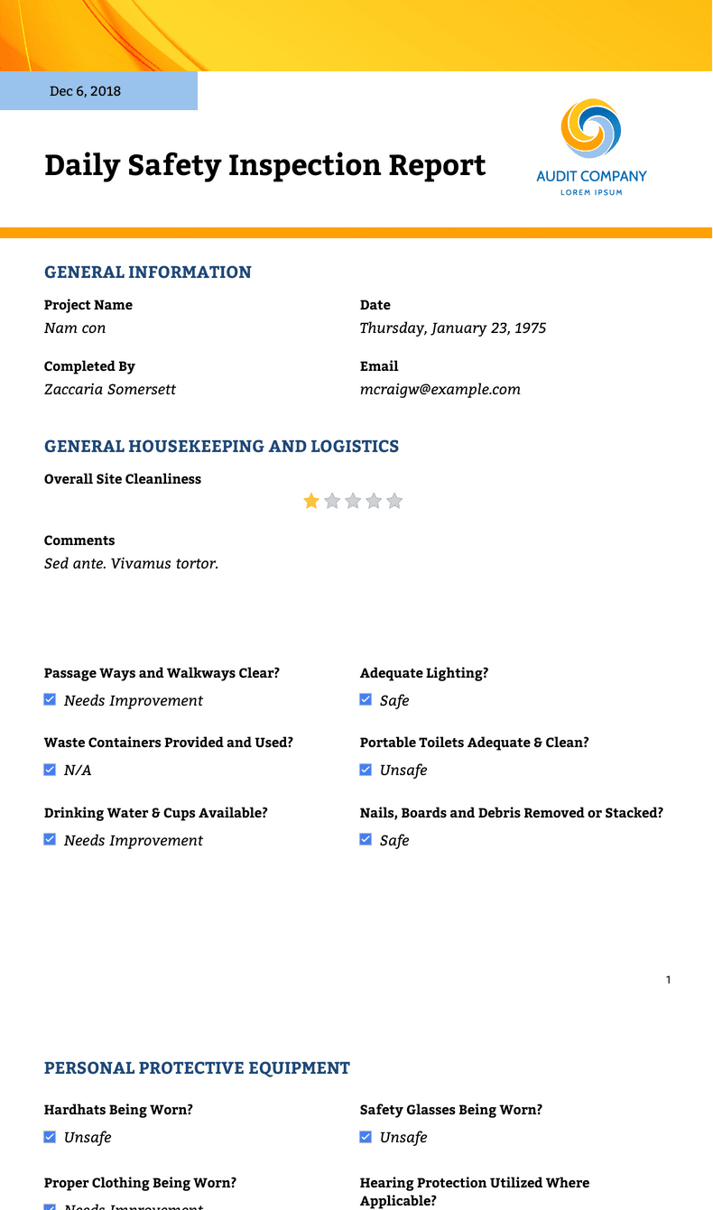 Electrical Safety Test Report Template at Tiffany Mora blog