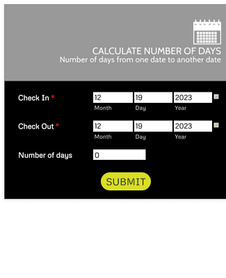 Day Out Of Days Form Template | Jotform