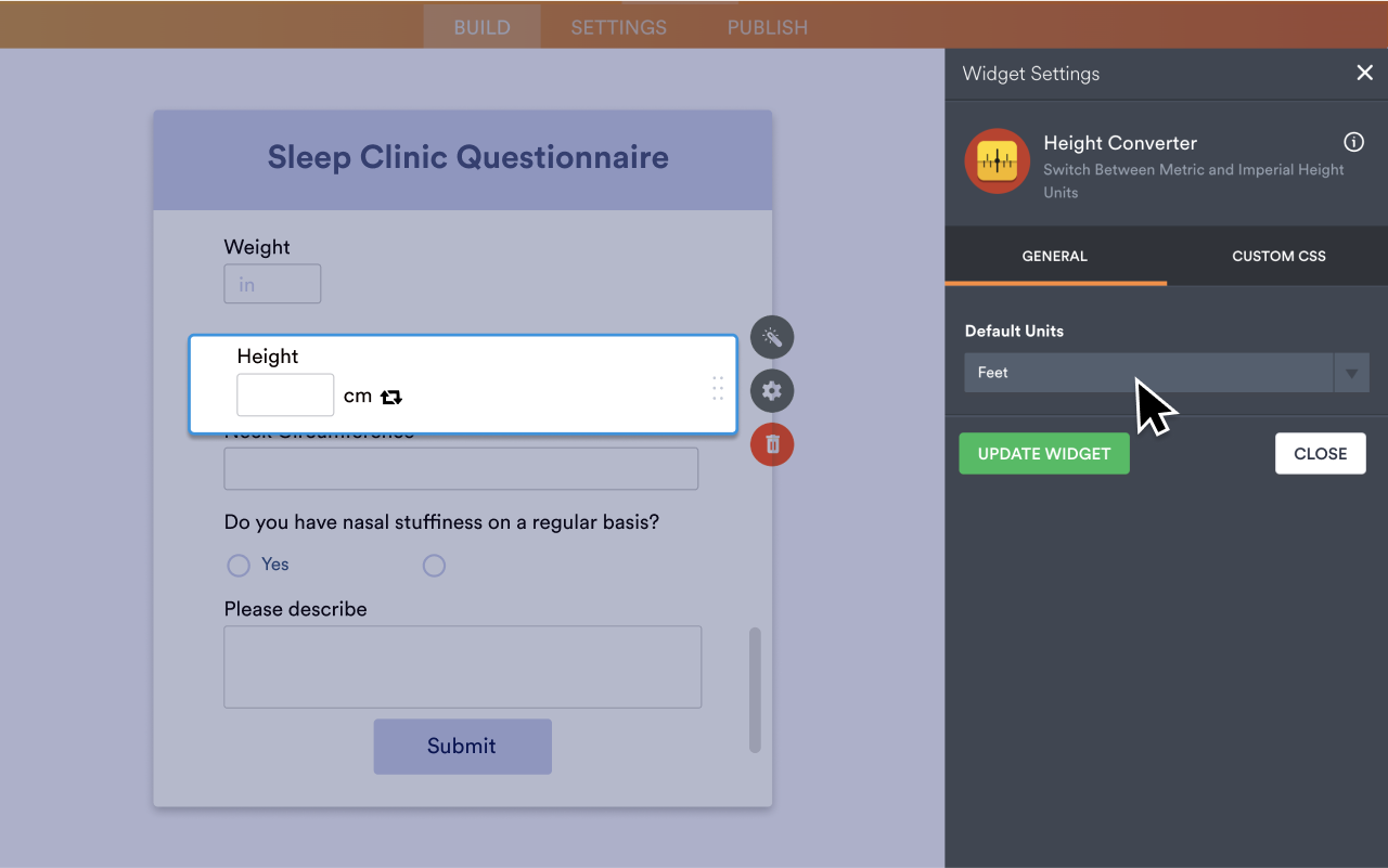 Height Converter - Form Widgets | Jotform