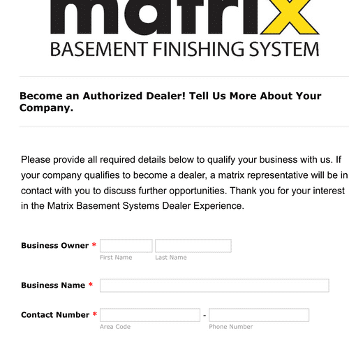 Dealer Registration Form Template | Jotform