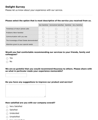 Delight Survey Form Template | Jotform