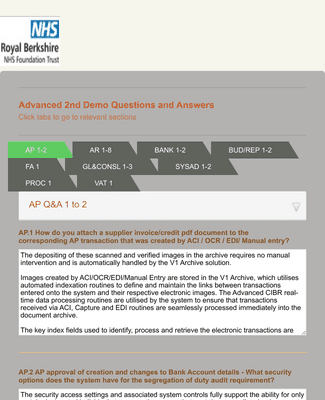 Demo Questions and Answers Form Template | Jotform