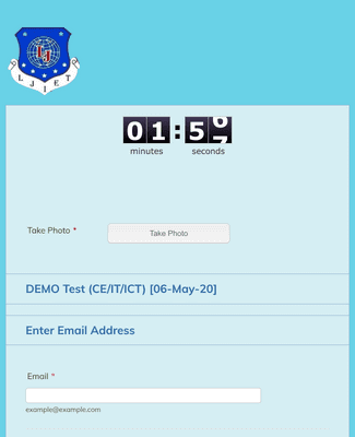 DEMO Test - Sample Form Template | Jotform