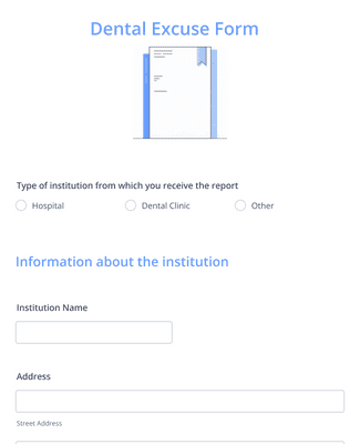 Dental Excuse Form Template | Jotform