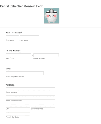 Dental Extraction Consent Form Template | Jotform