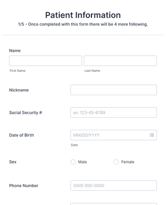 Dental Patient Information Form Template | Jotform