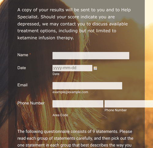 Depression Assessment (PHQ-9) Form Template | Jotform