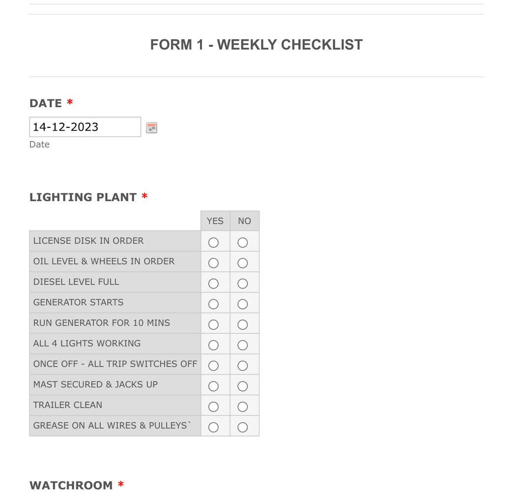 Disaster Management Checklist Form Template | Jotform