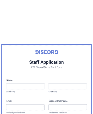DETSS Application Form Template | Jotform