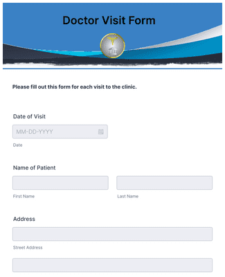 Doctor Visit Form Template | Jotform