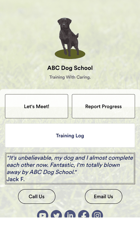 Dog Training Log App Template | Jotform