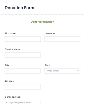 Act of Donation Form Template | JotForm